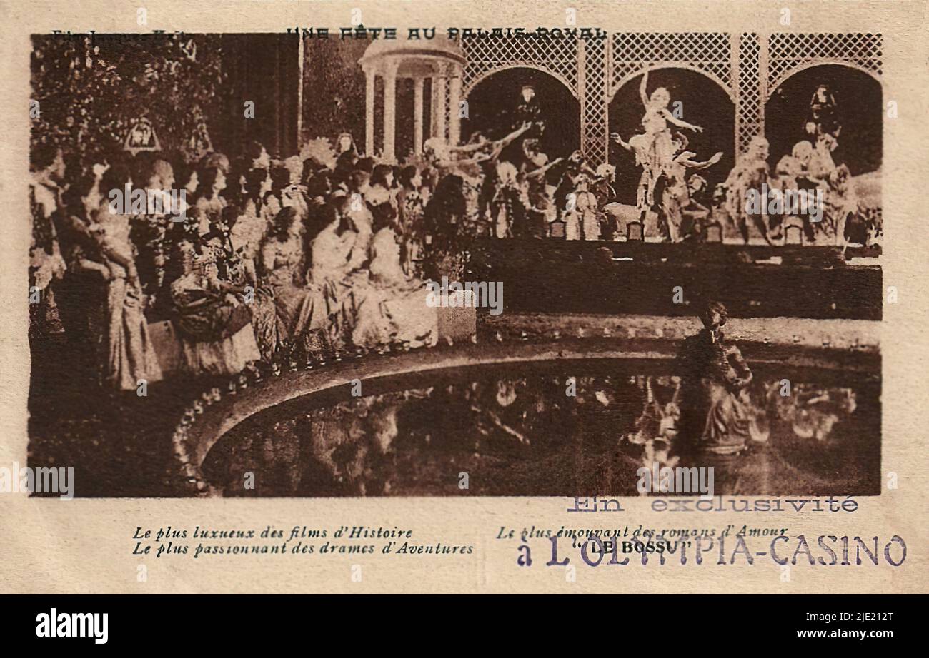 Portrait of Le Bossu - Silent movie era Stock Photo - Alamy