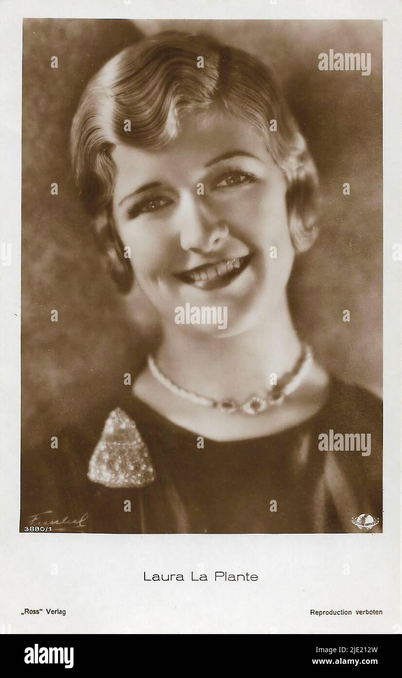 Portrait of Laura La Plante 004 - Hollywood silent movie actress Stock ...