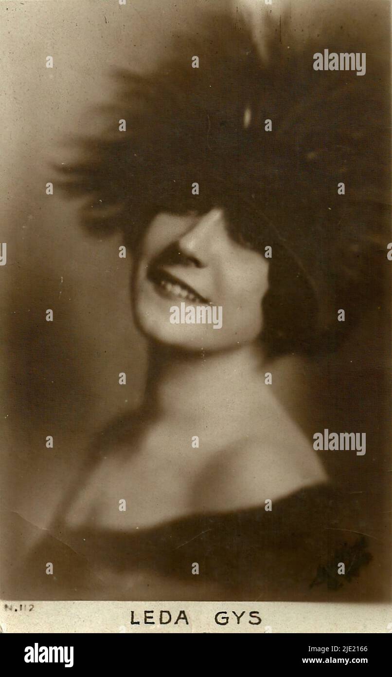 Portrait of Leda Gys 002 - Italian silent movie era Stock Photo - Alamy