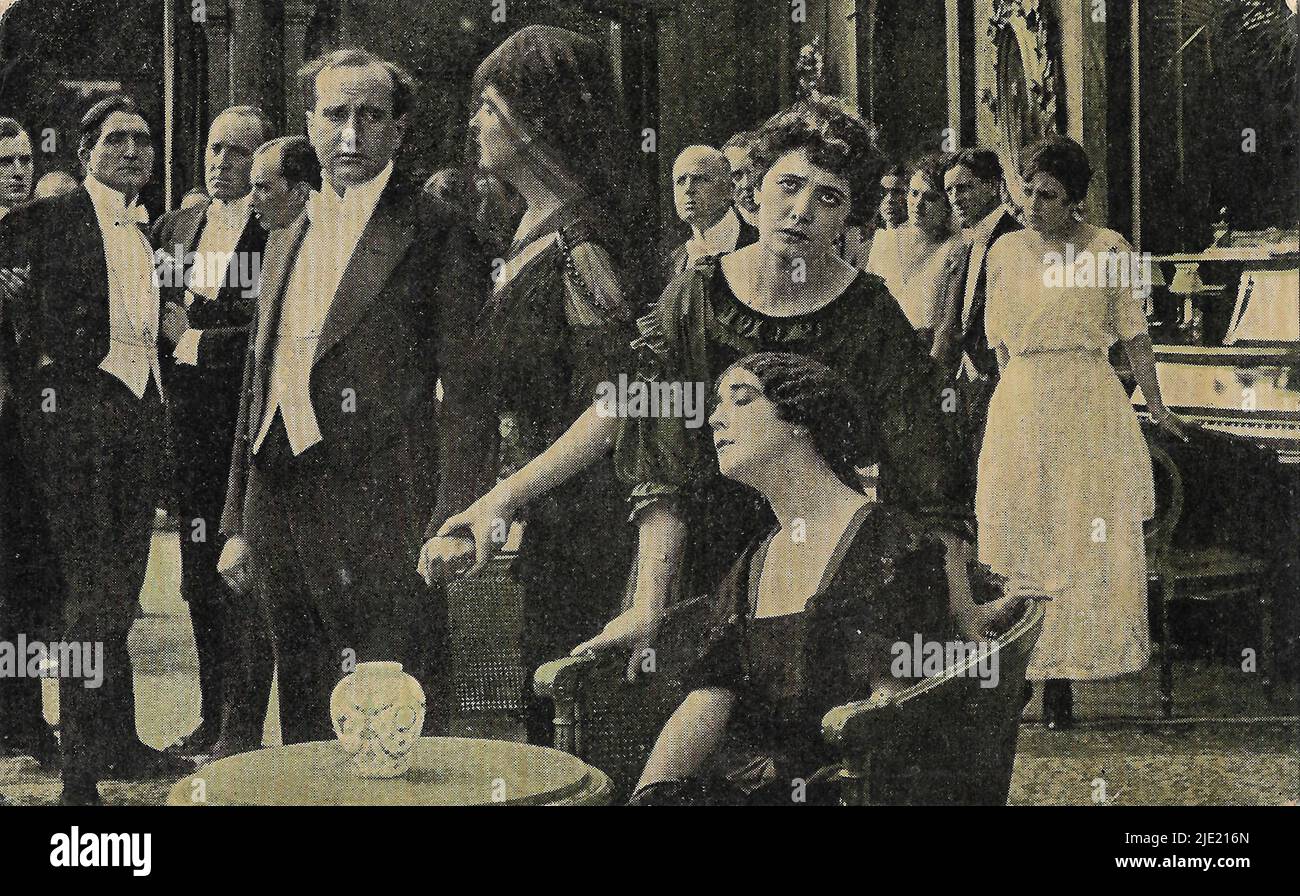 Portrait of Leda Gys in Fernanda 003 - Italian silent movie Stock Photo ...