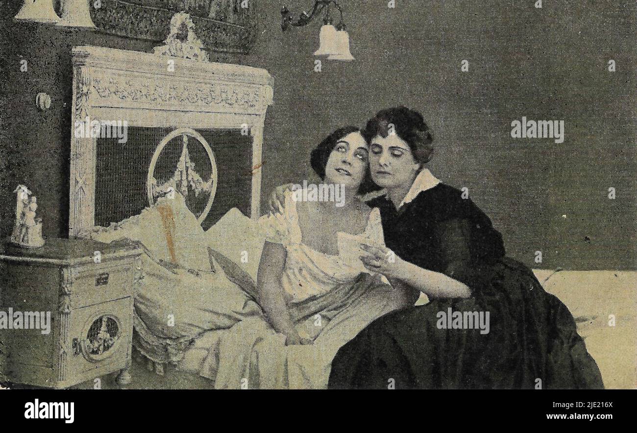 Portrait of Leda Gys in Fernanda 002 - Italian silent movie Stock Photo ...