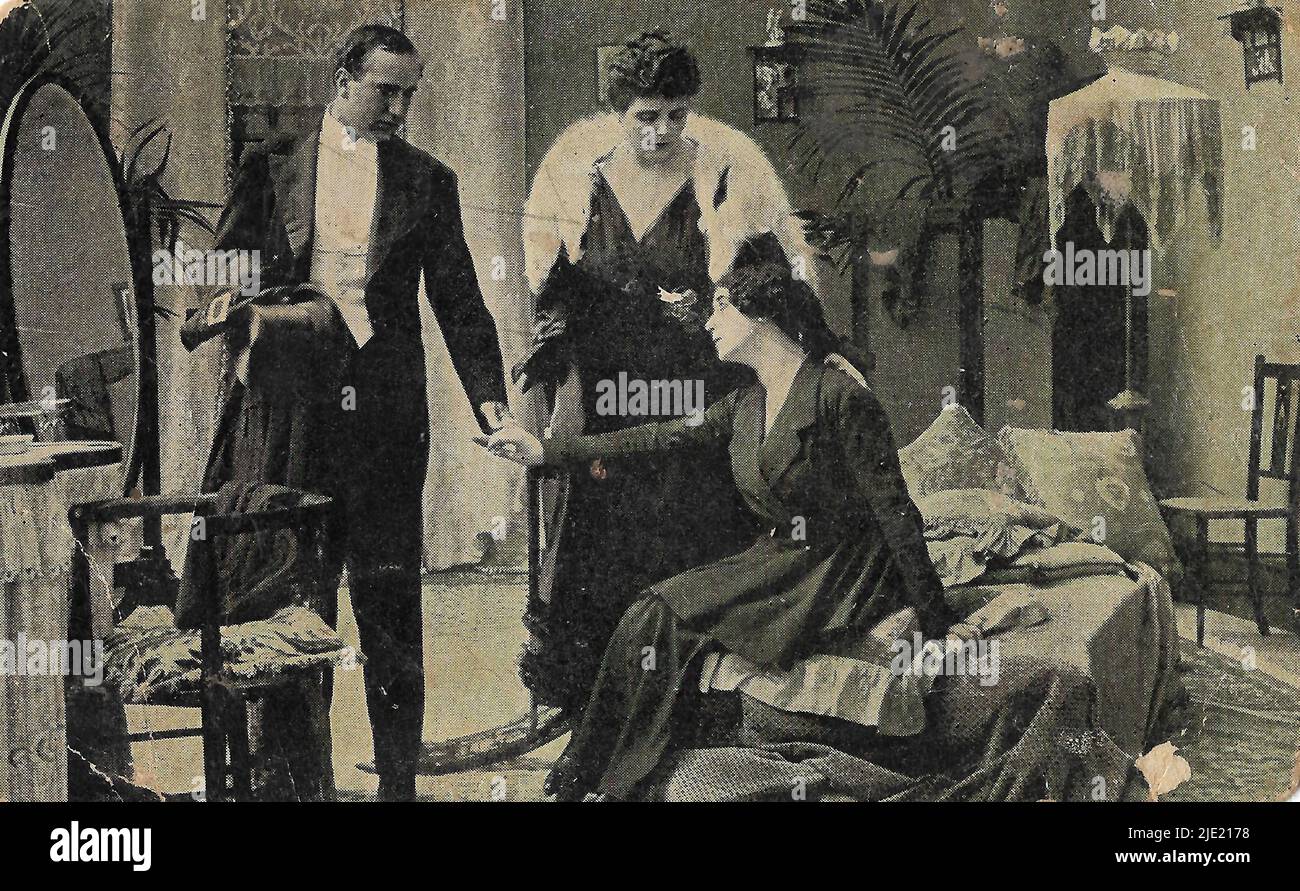 Portrait of Leda Gys in Fernanda - Italian silent movie era Stock Photo ...