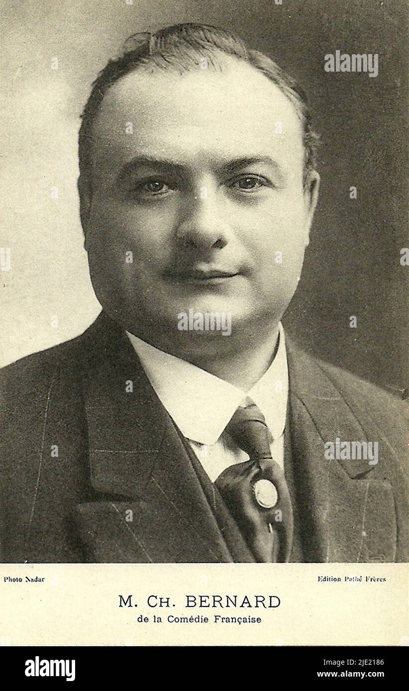 Portrait of Léon Bernard 003 - French theatre classic era Stock Photo ...