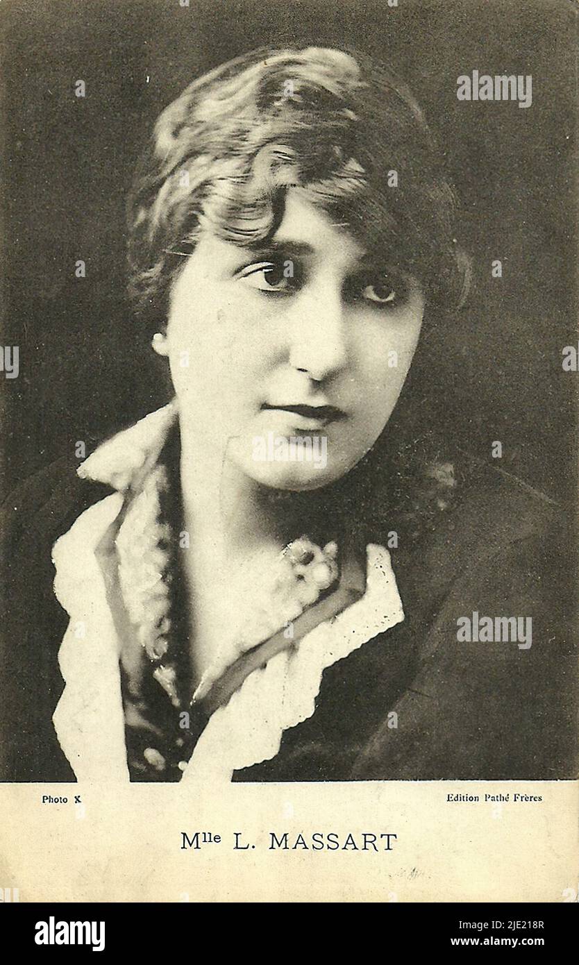 Portrait of Léontine Massart - French theatre classic era Stock Photo ...