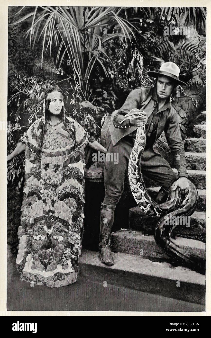 Portrait of Lil Dagover and Carl de Vogt in Die Spinnen (1919) - German ...