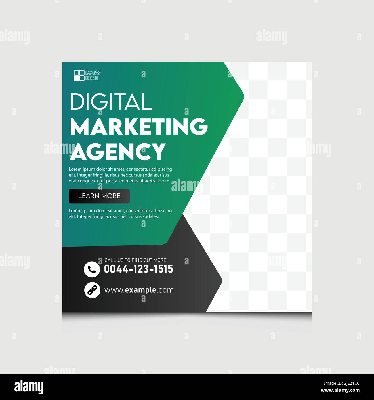 Trendy Social Media Post Template Stock Vector Image & Art - Alamy