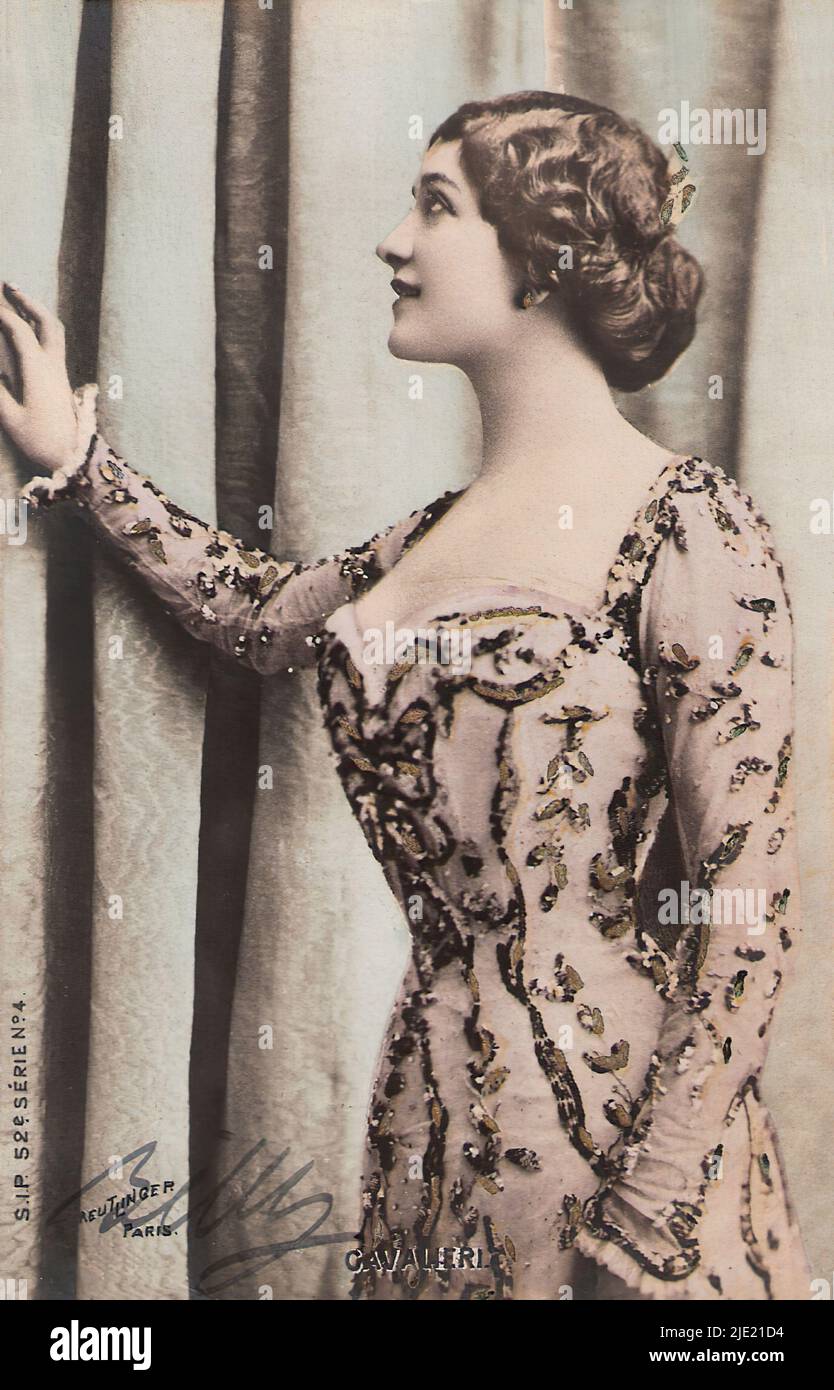 Portrait of Lina Cavalieri 002 - Italian silent cinema era actress ...