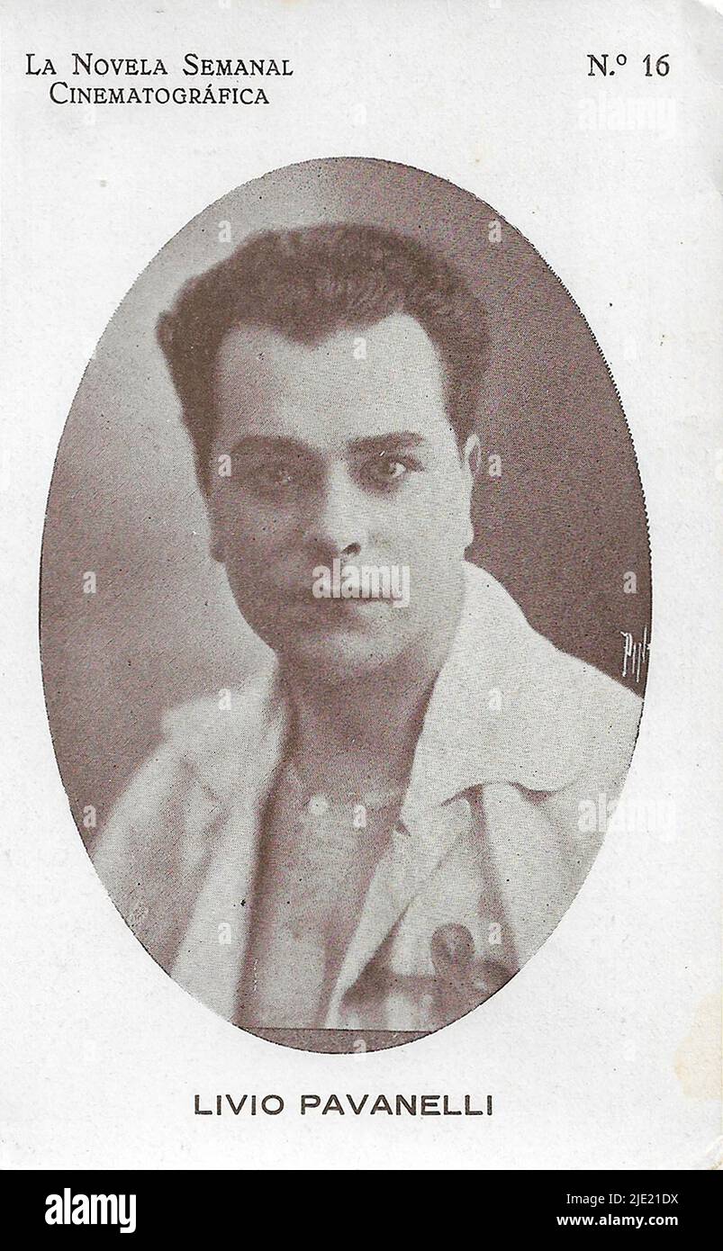 Portrait of Livio Pavanelli 007 - Italian silent cinema era actor Stock ...