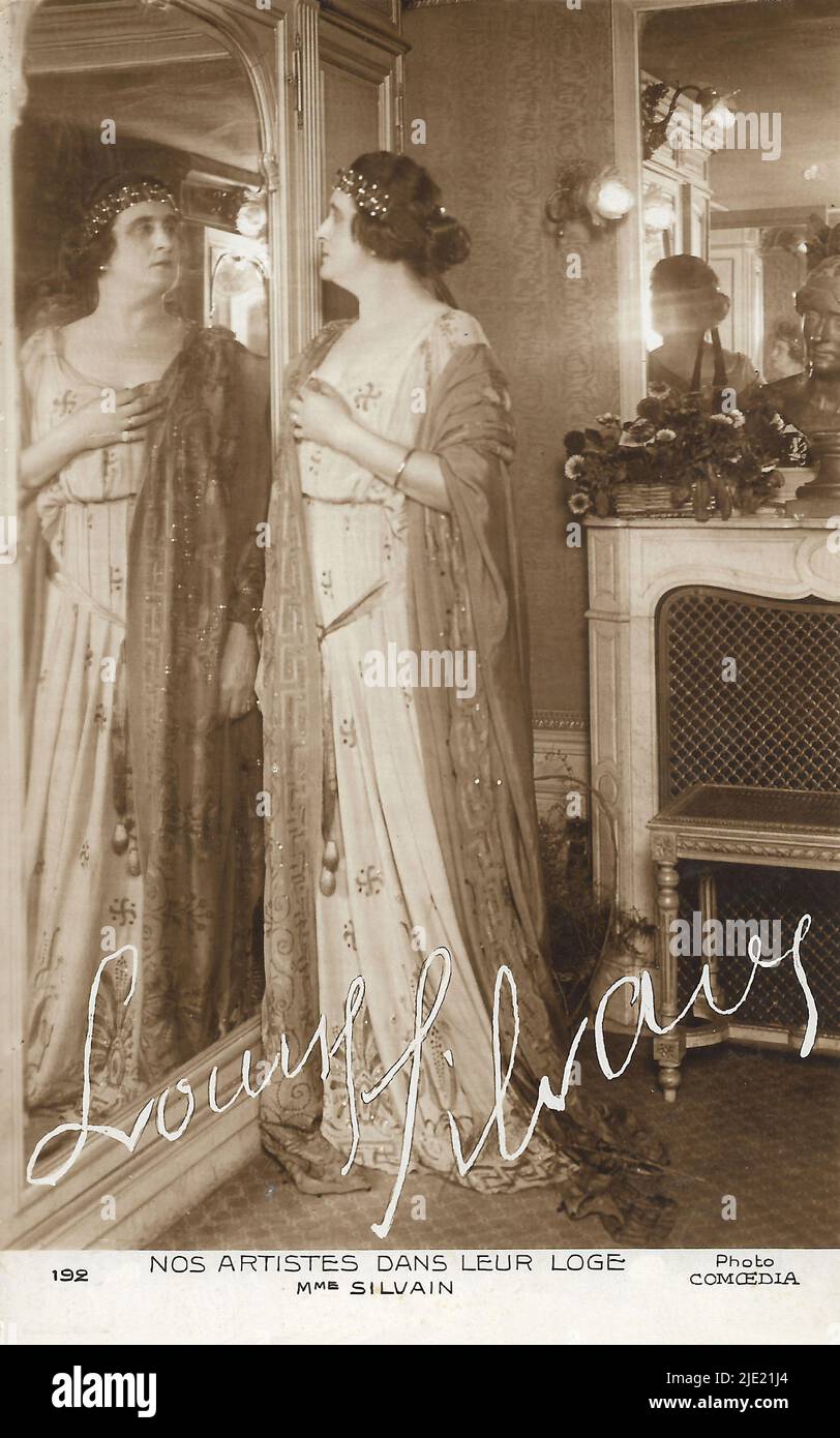 Portrait of Louise Silvain 001 - French theatre classic era Stock Photo ...