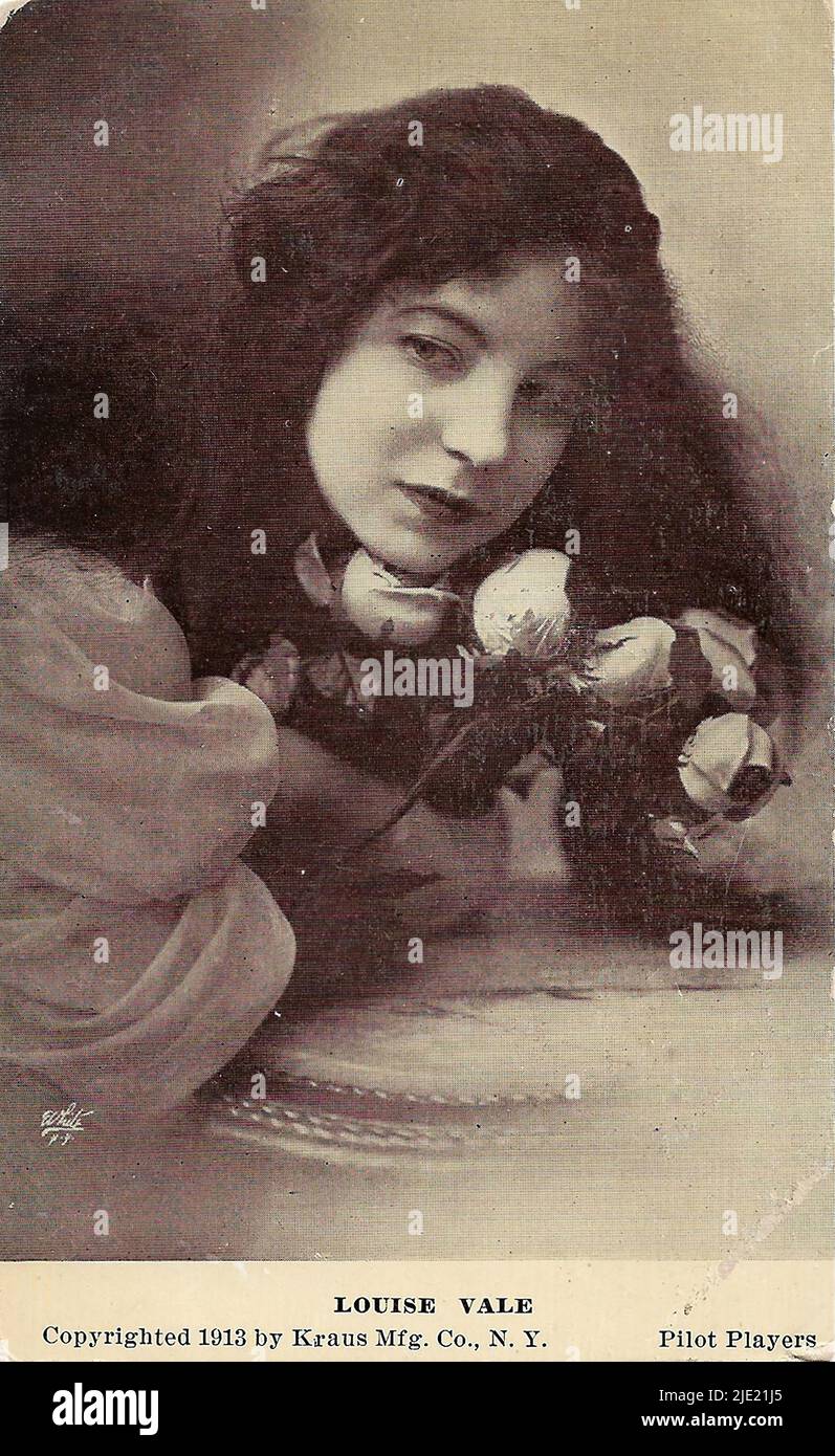 Portrait of Louise Vale - American cinema before Hollywood era Stock ...