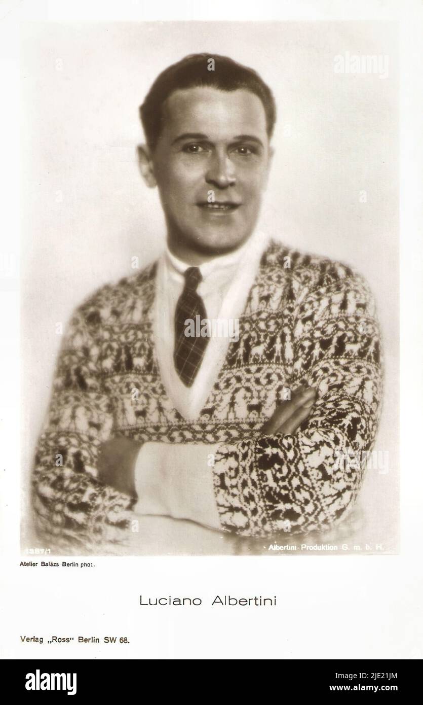 Portrait of Luciano Albertini 003 - Italian silent cinema era actor ...