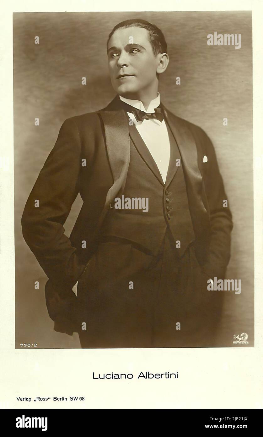 Portrait of Luciano Albertini 013 - Italian silent cinema era actor ...