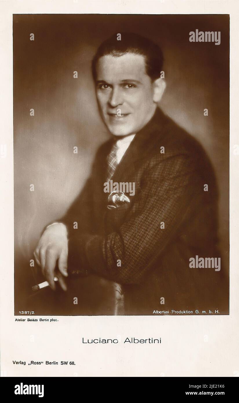 Portrait of Luciano Albertini 014 - Italian silent cinema era actor ...