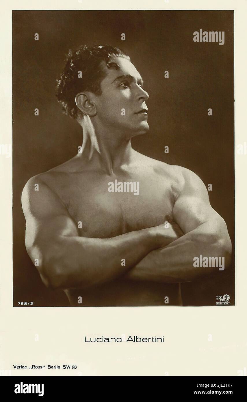 Portrait of Luciano Albertini 001 - Italian silent cinema era actor ...