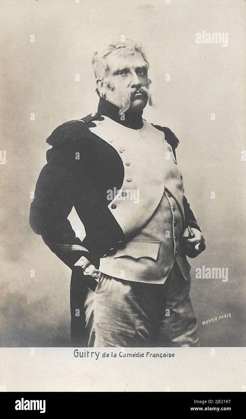 Portrait of Lucien Guitry - French theatre classic era Stock Photo - Alamy