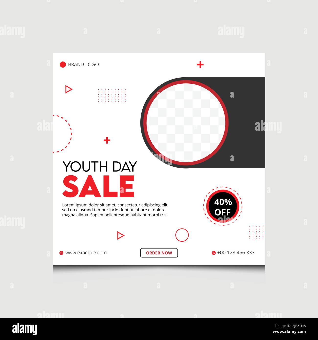 Trendy Social Media Post Template Stock Vector Image & Art - Alamy