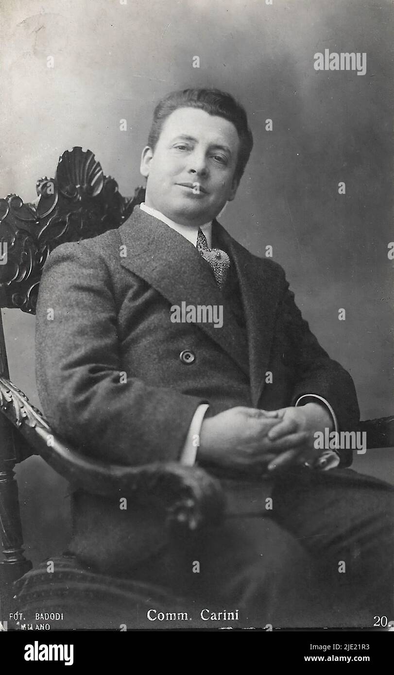 Portrait of Luigi Carini 001 - Italian silent cinema era actor Stock ...
