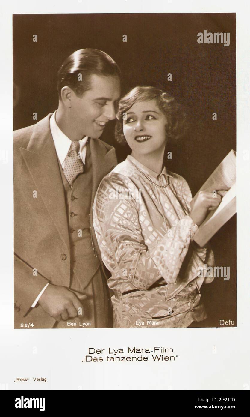 Portrait of Lya Mara and Ben Lyon in Das tanzende Wien - German weimar ...