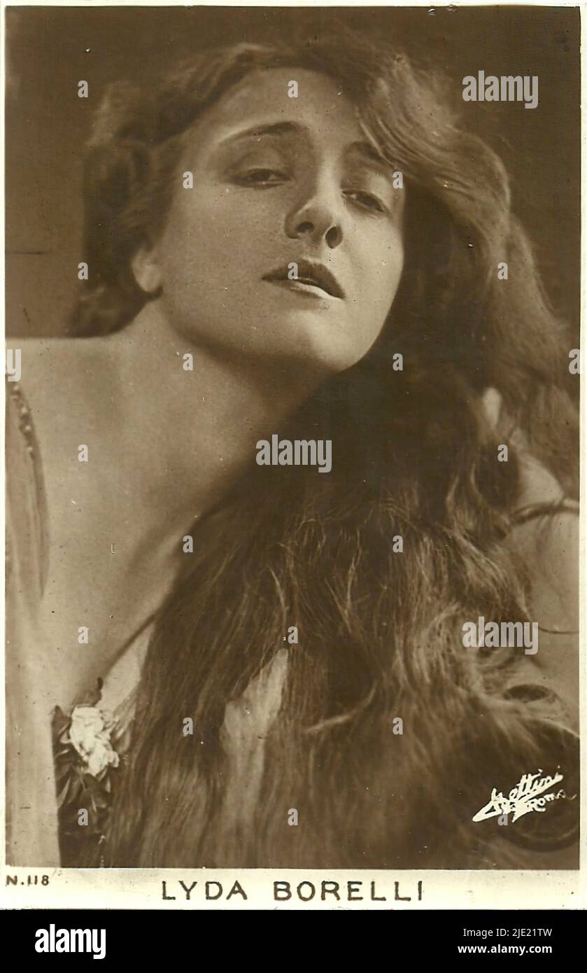 Portrait of Lyda Borelli - Italian silent cinema era actress Stock ...