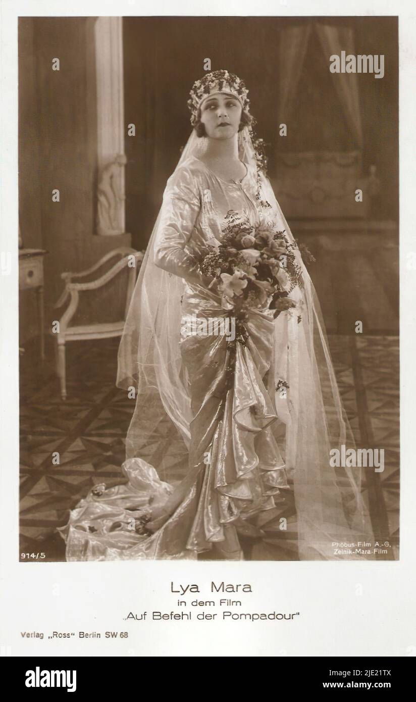 Portrait of Lya Mara in Auf Befehl der Pompadour (1924) 001 - German ...