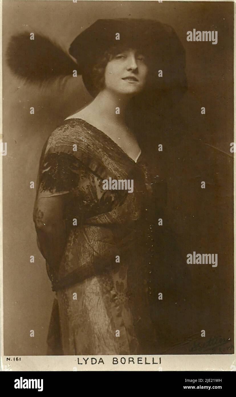 Portrait of Lyda Borelli 011 - Italian silent cinema era actress Stock ...