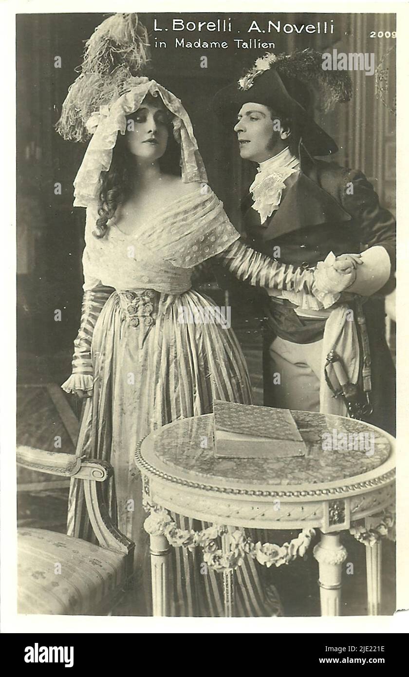 Portrait of Lyda Borelli and Amleto Novelli in Madame Tallien - Italian ...