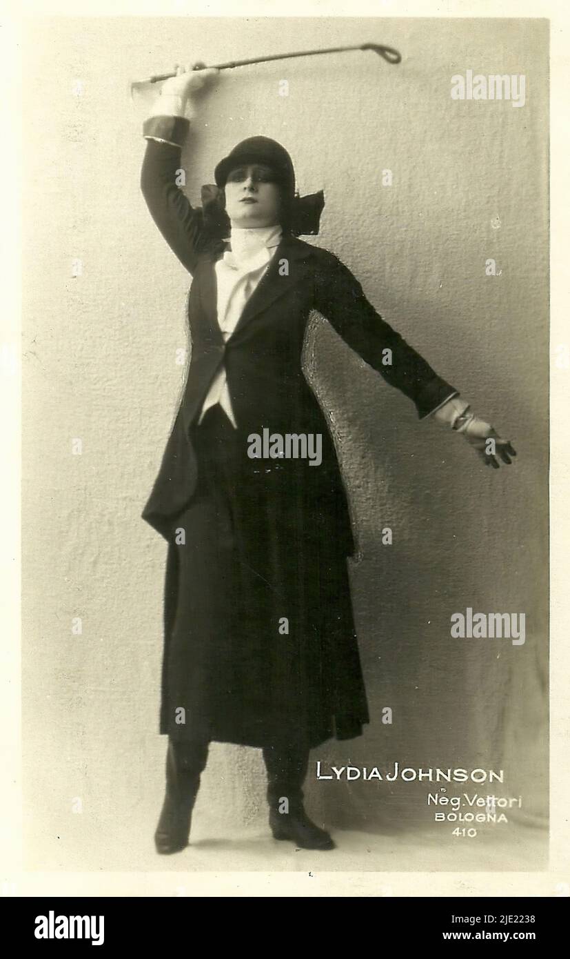 Portrait of Lydia Johnson 002 - Italian silent cinema era actress Stock ...