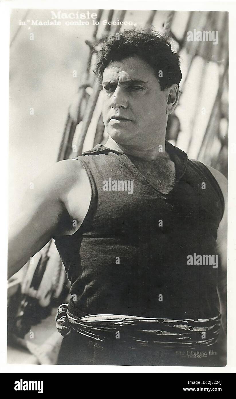 Portrait of Maciste in Maciste contro lo sceicco - Italian silent ...