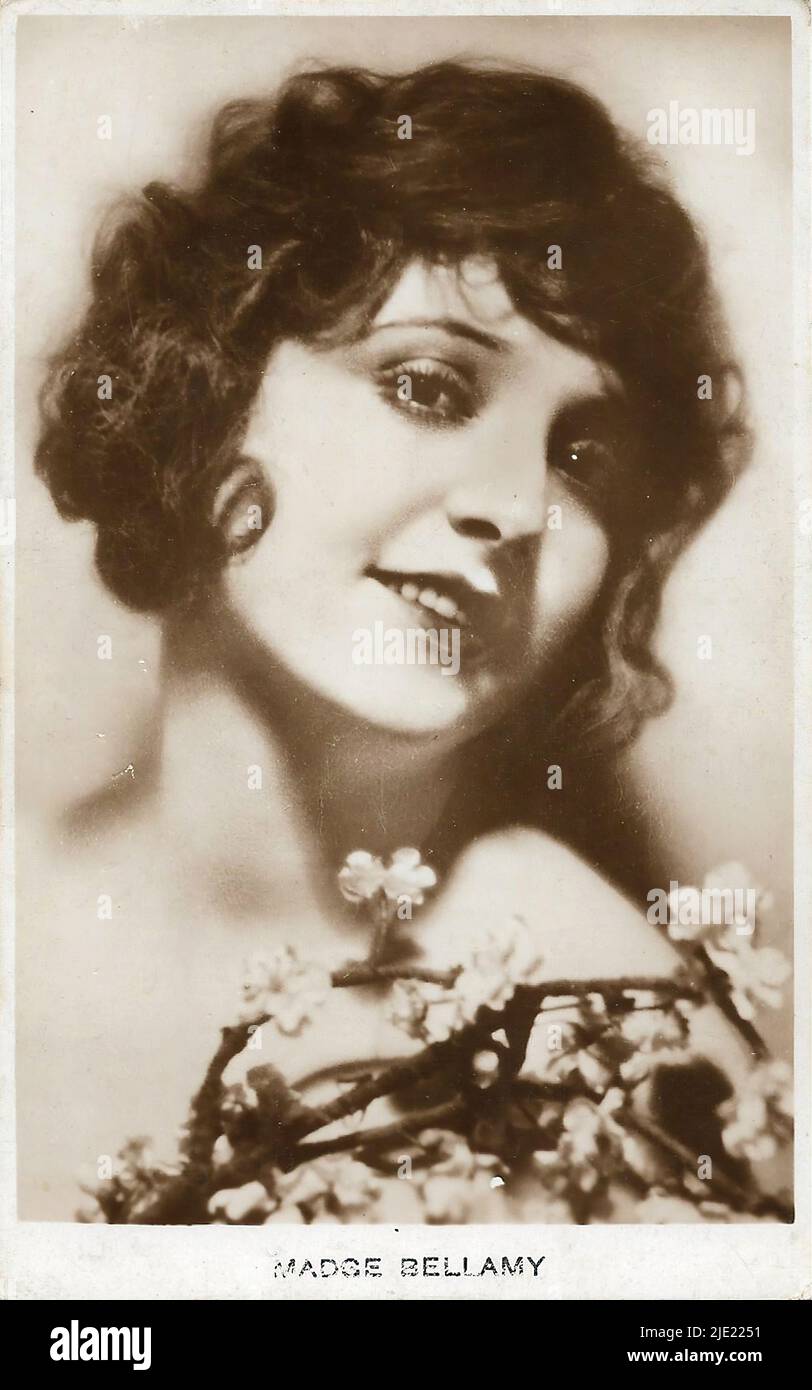 Portrait of Madge Bellamy 001 - Hollywood silent movie actress Stock ...