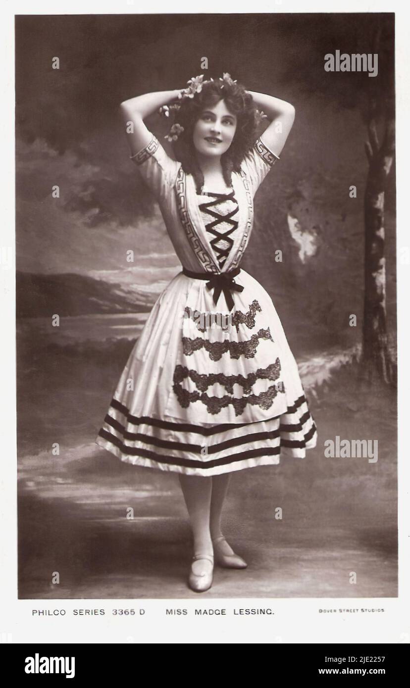 Portrait of Madge Lessing 004 - British stage star of the Victorian and ...