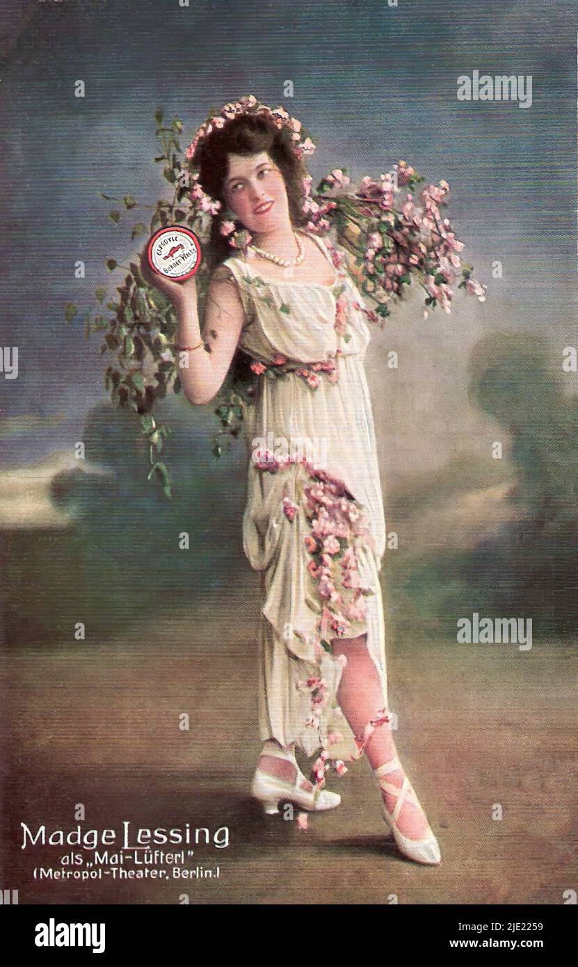 Portrait of Madge Lessing 007 - British stage star of the Victorian and ...