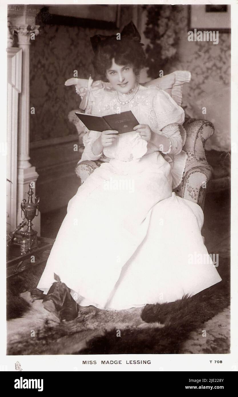 Portrait of Madge Lessing 006 - British stage star of the Victorian and ...