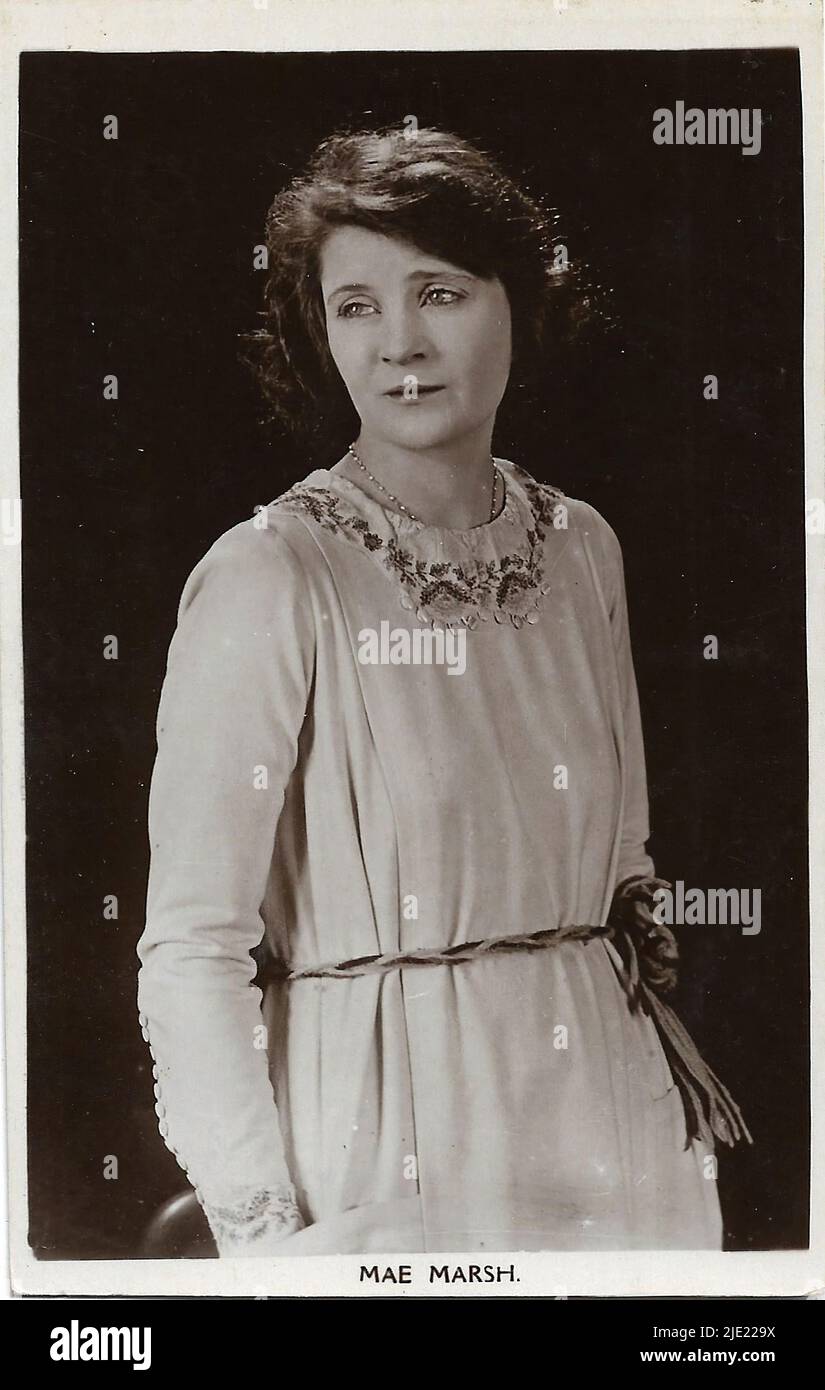 Portrait of Mae Marsh 003 - Hollywood silent movie actress Stock Photo ...