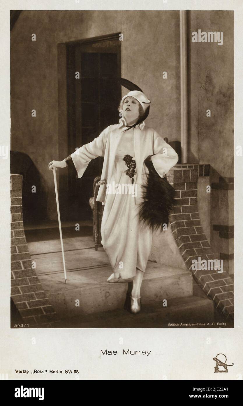 Portrait of Mae Murray in Broadway Rose (1922) - Hollywood silent movie ...