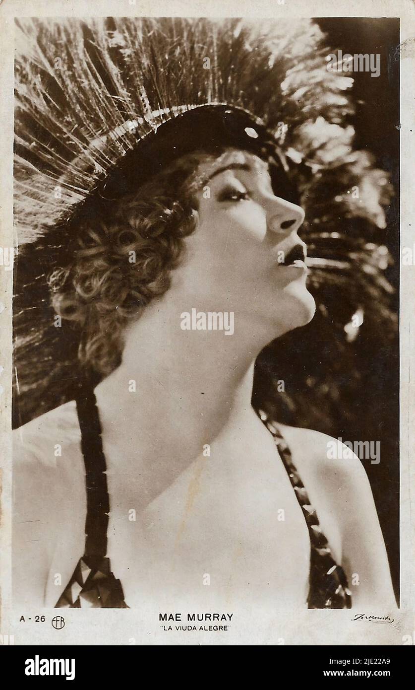 Portrait of Mae Murray in The Merry Widow (1925) - Hollywood silent ...