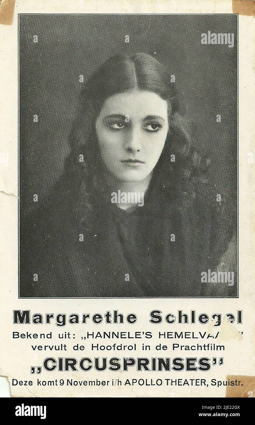 Portrait of Margarete Schlegel 003 - German weimar era cinema (1918 - 1935 Stock Photo - Alamy