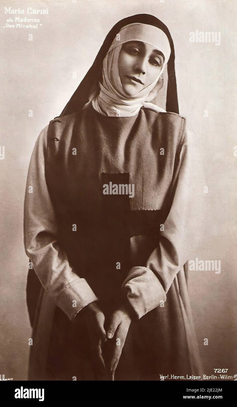 Portrait of Maria Carmi 003 - Italian silent cinema era actress Stock ...