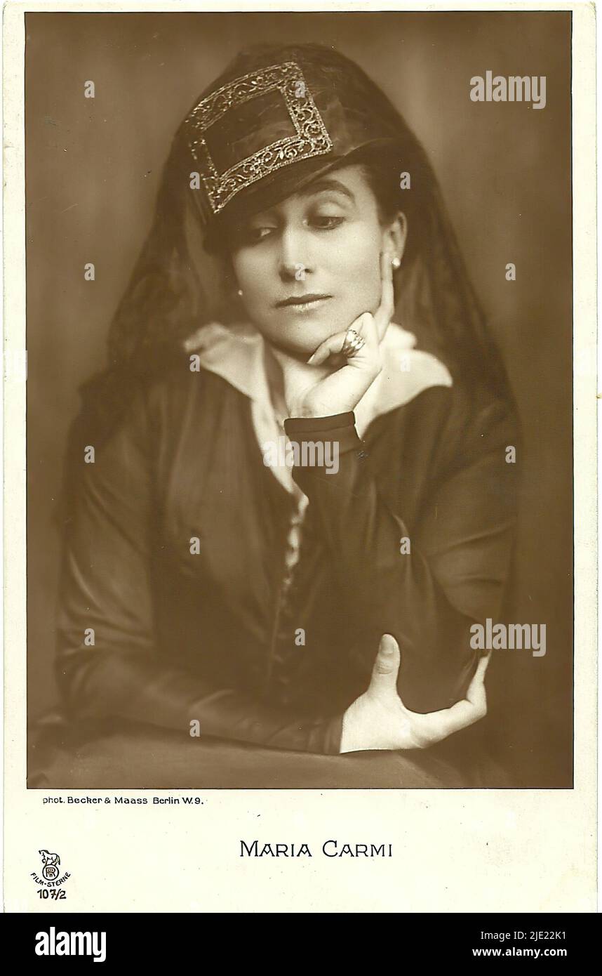 Portrait of Maria Carmi - Italian silent movie era Stock Photo - Alamy