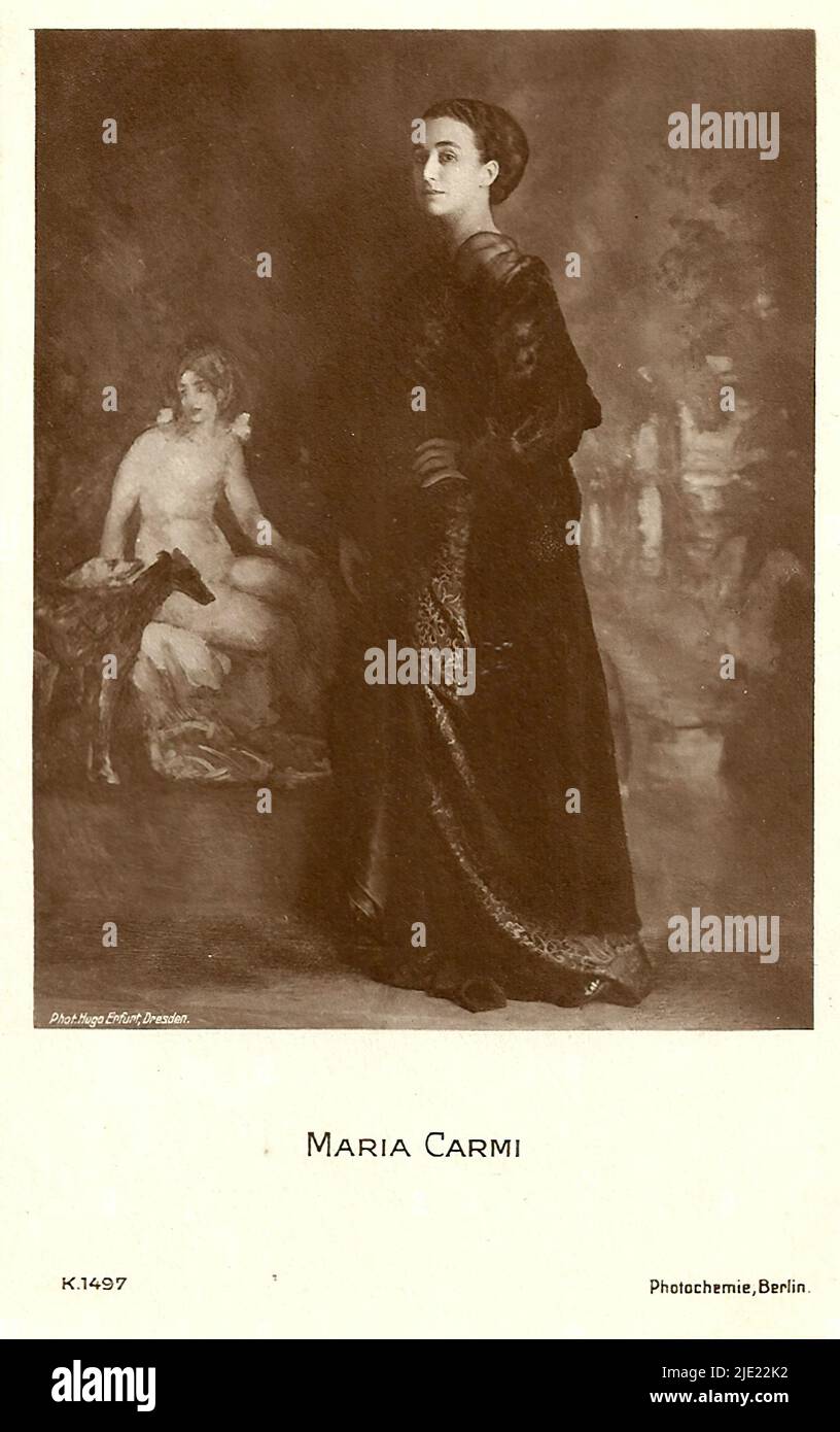 Portrait of Maria Carmi 014 - Italian silent cinema era actress Stock ...
