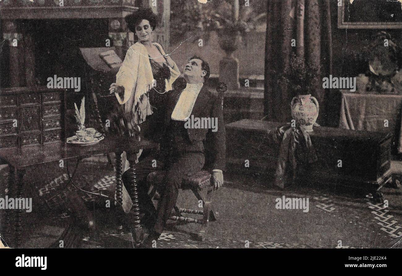 Portrait of Maria Carmi and Dillo Lombardi in Sperduti nel buio (1914 ...