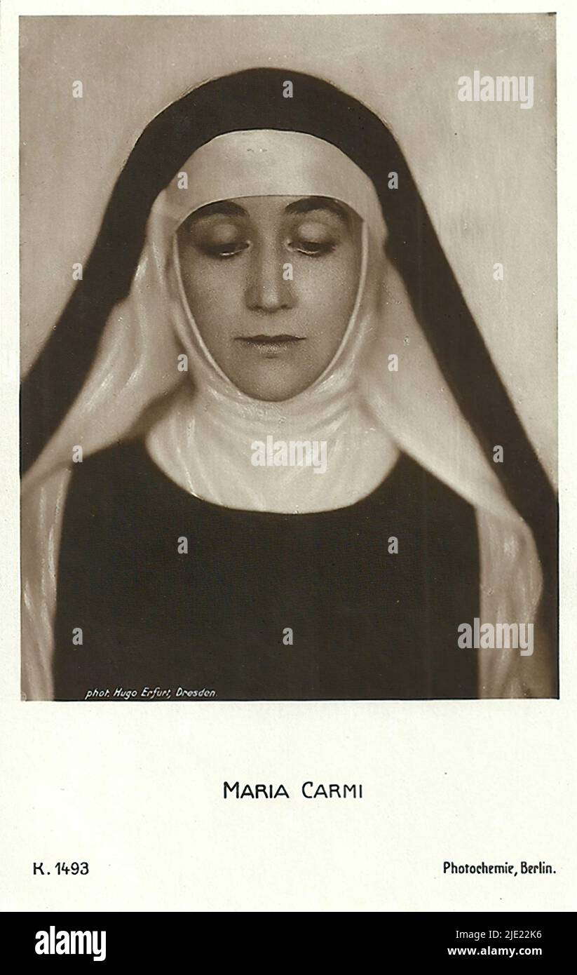 Portrait of Maria Carmi 013 - Italian silent cinema era actress Stock ...
