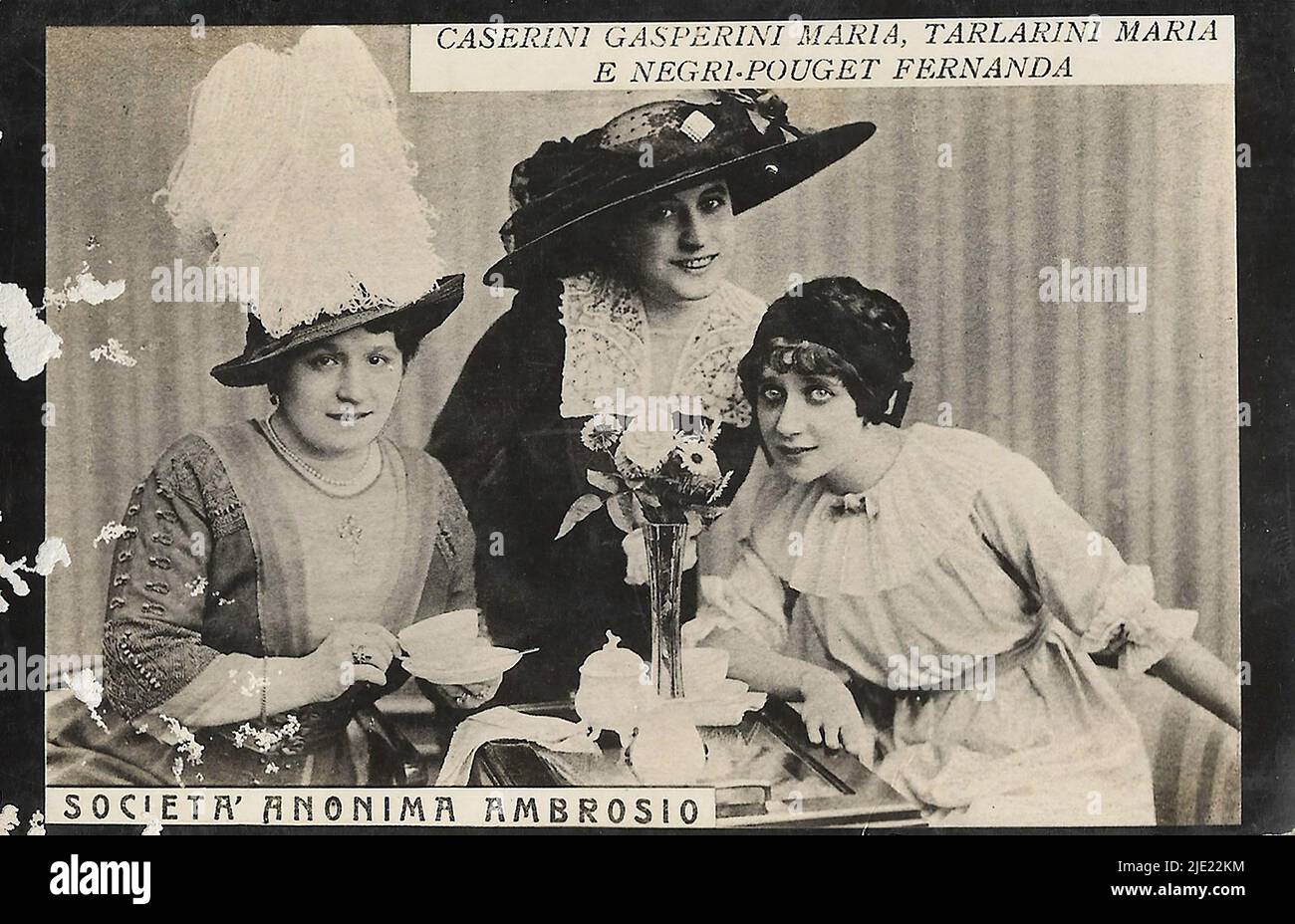 Portrait of Maria Caserini Gasperini, Fernanda Negri Pouget, and Mary ...