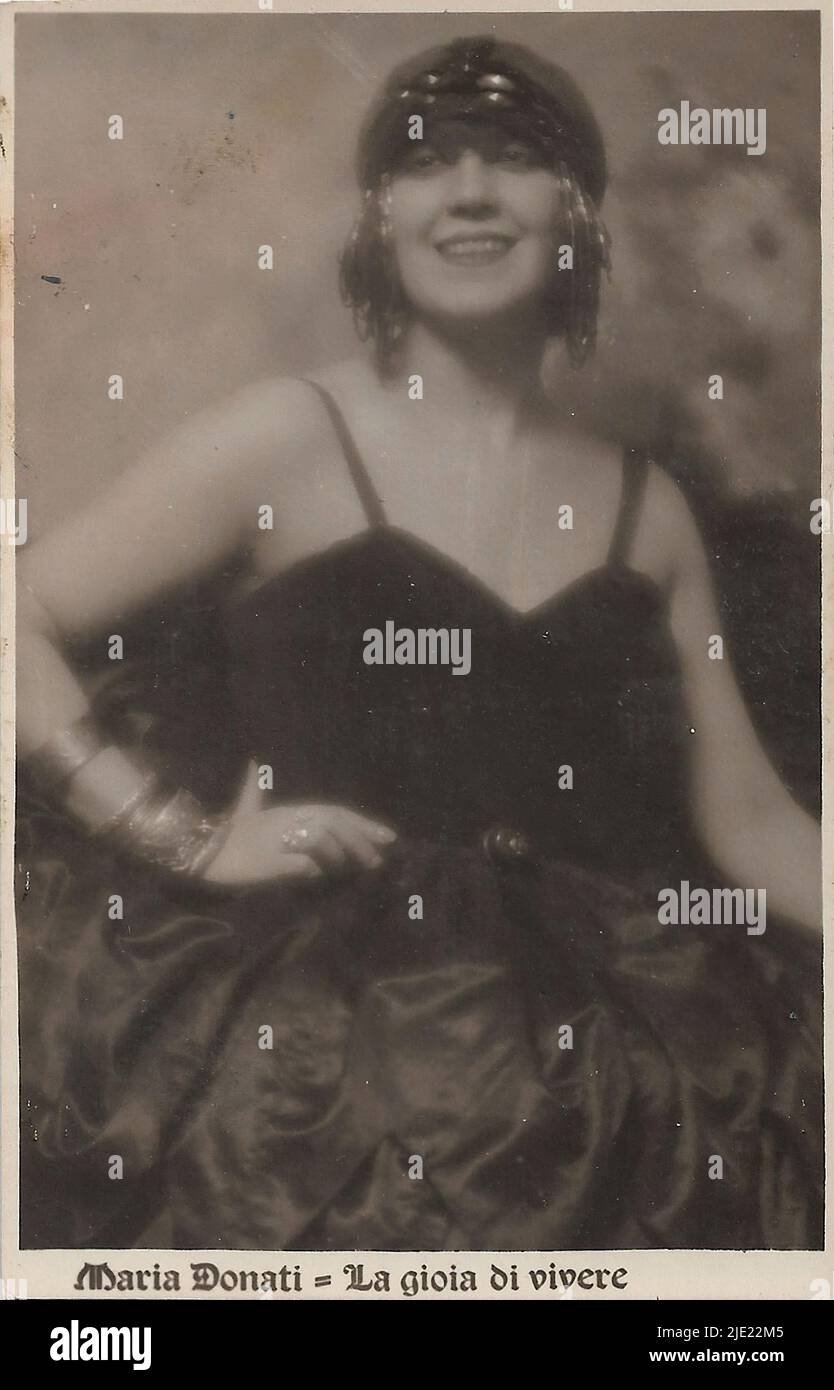 Portrait of Maria Donati in La gioia di vivere - Italian silent cinema ...