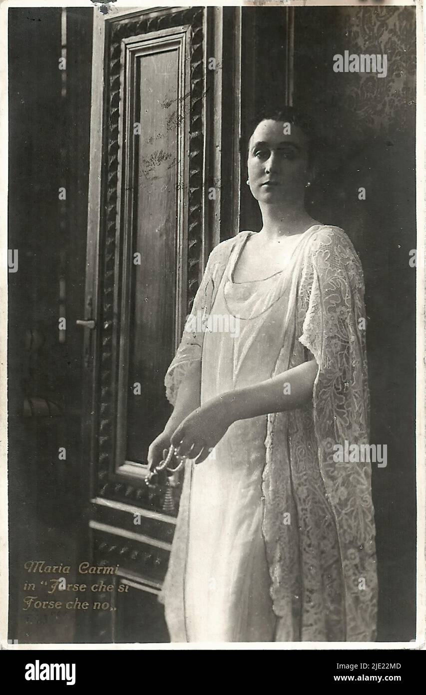 Portrait of Maria Carmi in Forse che si, forse che no 001 - Italian ...