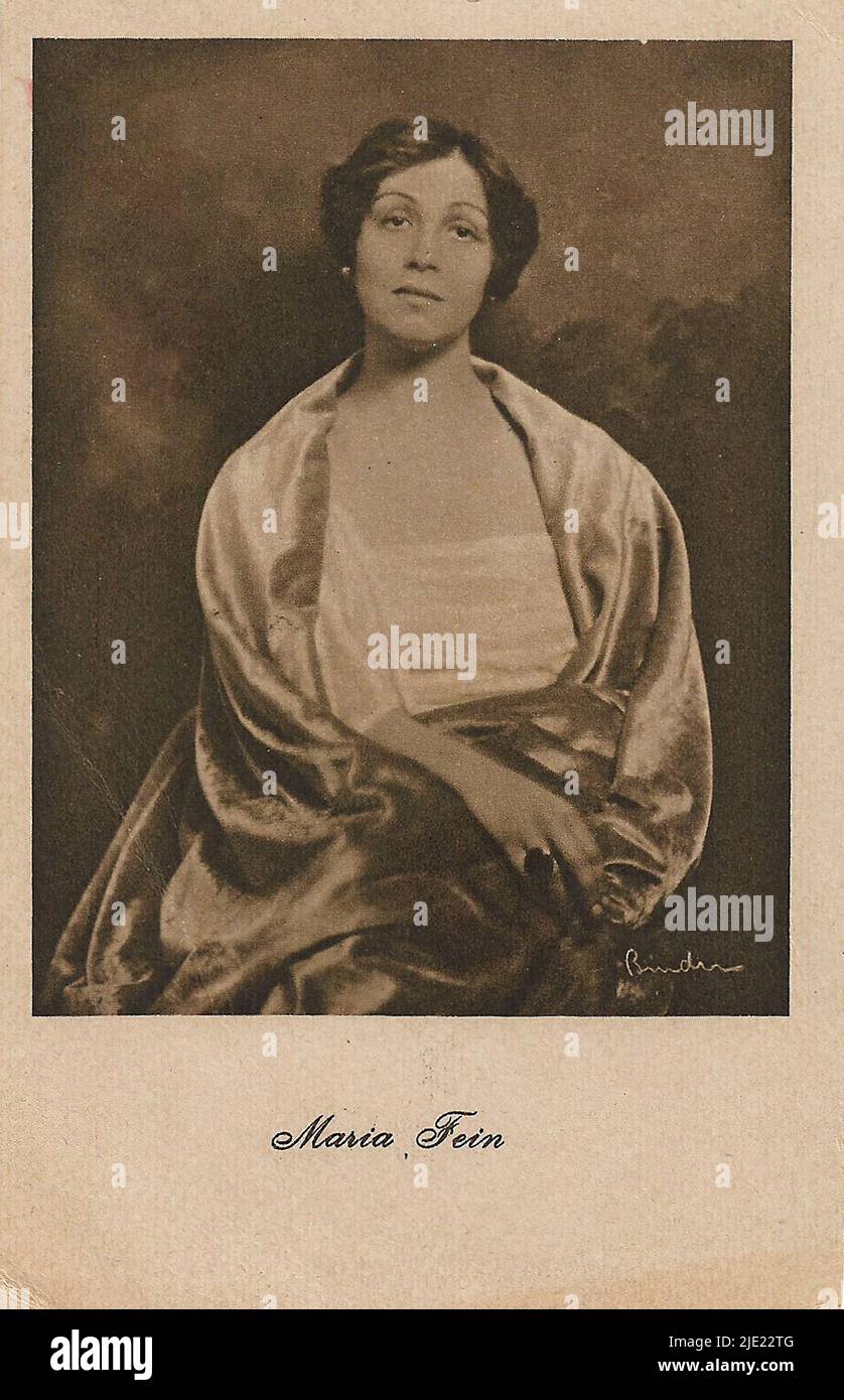 Portrait of Maria Fein - German weimar era cinema (1918 - 1935 Stock Photo - Alamy