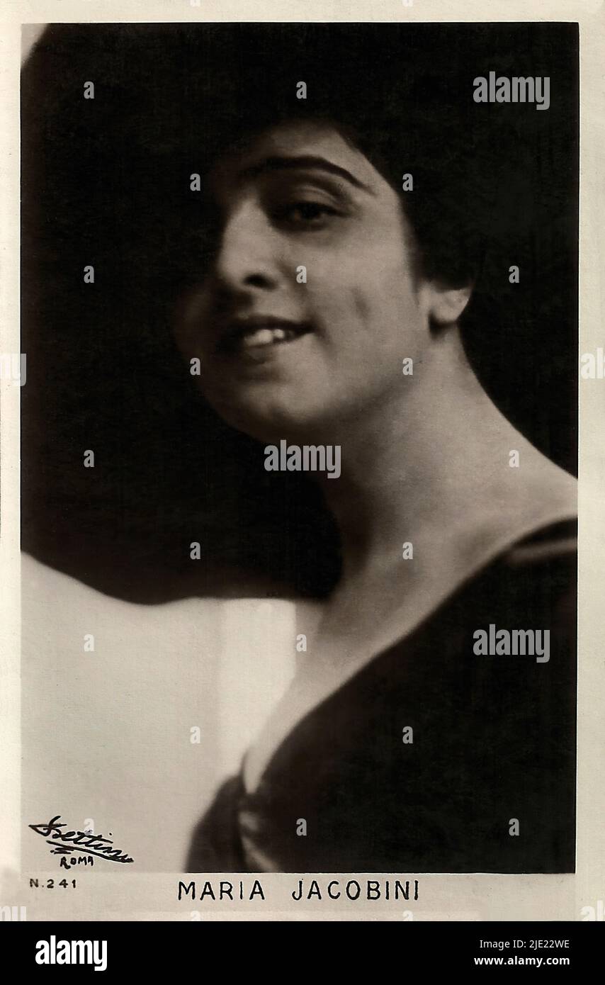 Portrait of Maria Jacobini 009 - Italian silent cinema era actress ...