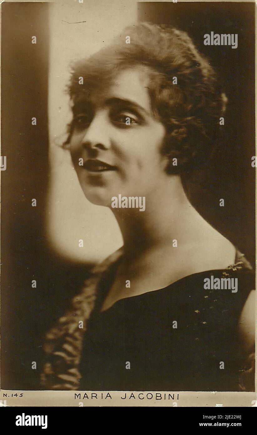 Portrait of Maria Jacobini 005 - Italian silent cinema era actress ...
