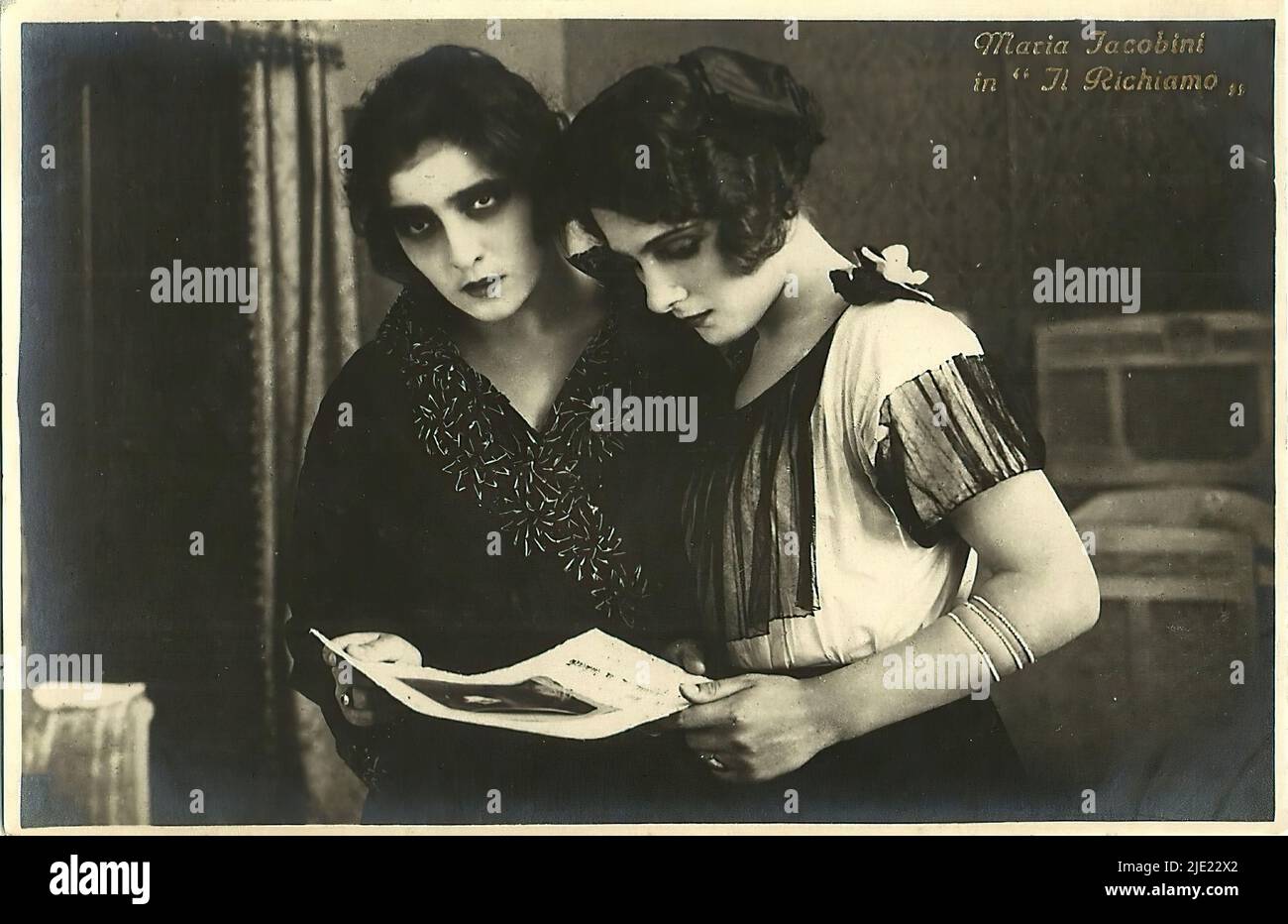 Portrait of Maria Jacobini and Cecyl Tryan in Il richiamo (1931) - Italian silent cinema era ...