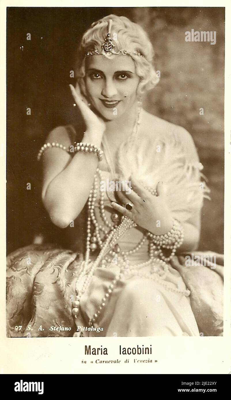 Portrait of Maria Jacobini in Il carnevale di Venezia 001 - Italian ...