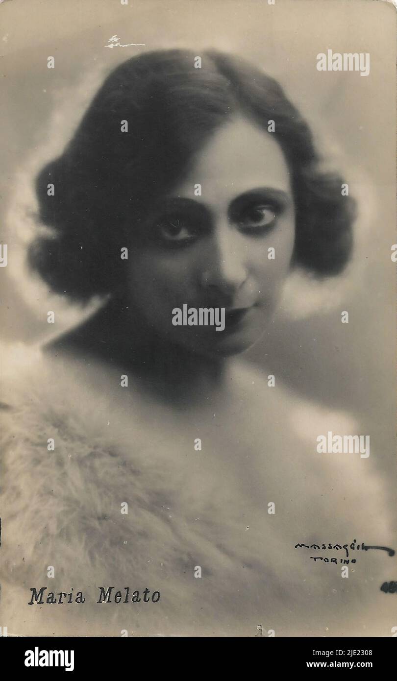 Portrait of Maria Melato 012 - Italian silent cinema era actress Stock ...